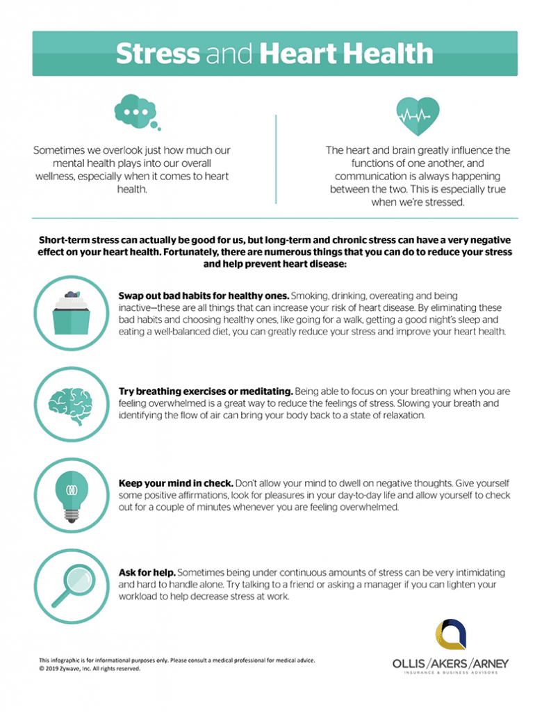 Stress and Heart Health - 4 Tips to Reduce Stress | Ollis/Akers/Arney ...