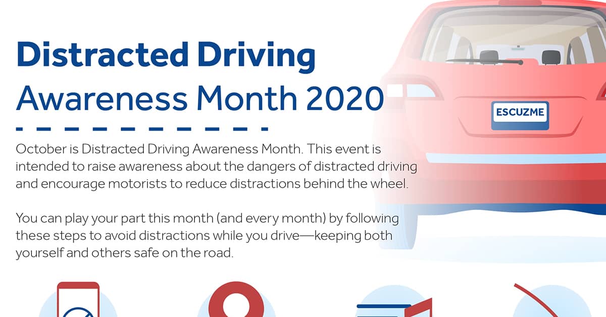 National Distracted Driving Awareness Month 2020 [Infographic] | Ollis ...