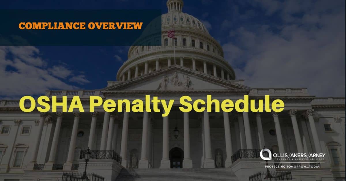 OSHA Penalty Schedule | Ollis/Akers/Arney Insurance & Business Advisors ...