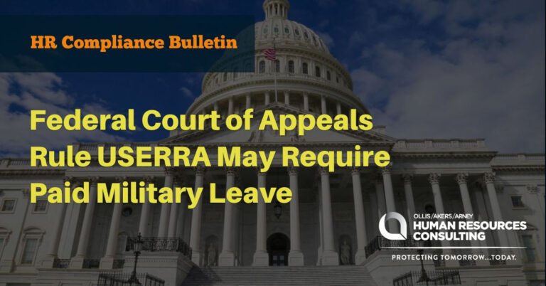 Federal Court of Appeals Rule USERRA May Require Paid Military Leave ...