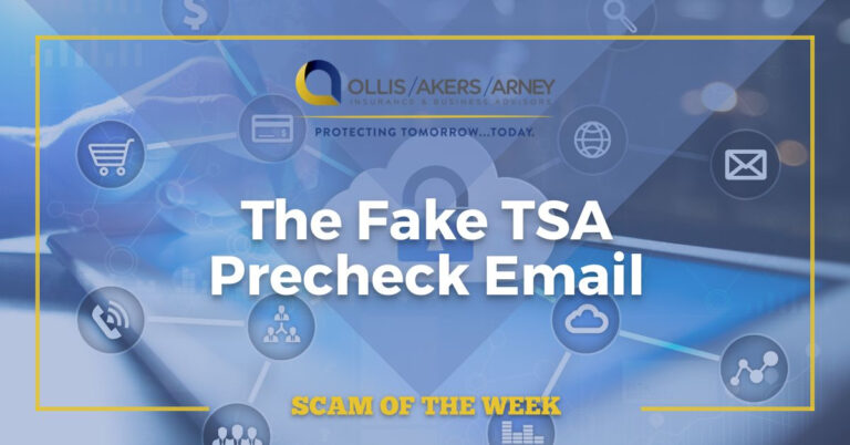 SCAM OF THE WEEK: The Fake TSA Precheck Email | Ollis/Akers/Arney ...